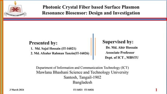 Surface plasmon resonance sensor | PDF
