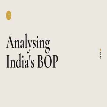 Understanding India's Balance of Payment (BOP) | PDF