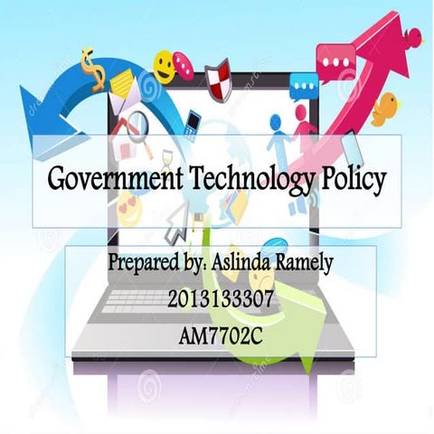 IT chapter 2 government technology policy-Malaysia | PPTX