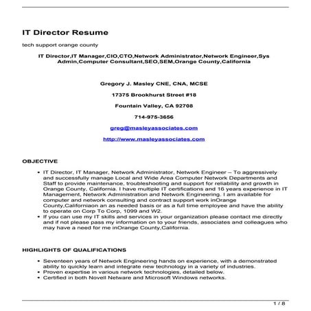 Marc Resume IT | DOCX