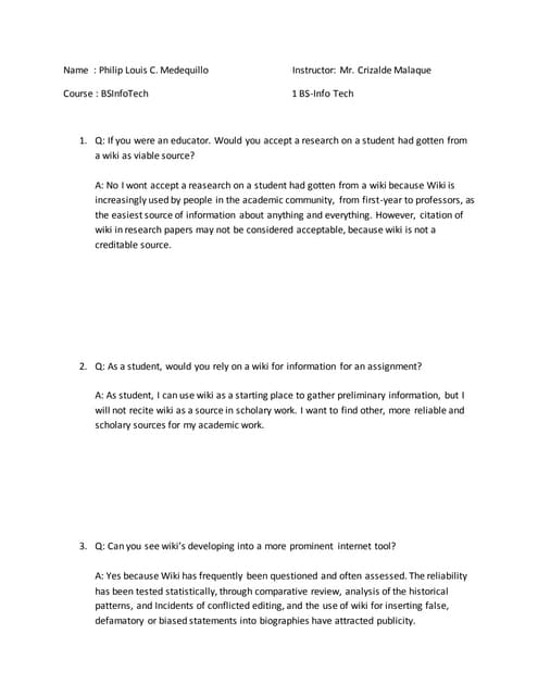 Prelim examINATION IN BS INFORMATION TECHNOLOGY | DOCX