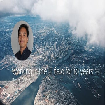 Ryan Dupay - Working In IT Field for 10 years | PDF