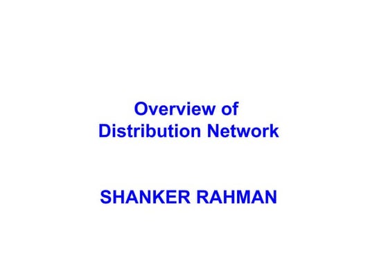 Transmission and distribution system of electricity | PDF