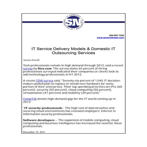 It service-delivery-models | PDF