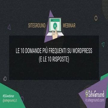 Le 10 domande più frequenti su WordPress (e le 10 risposte) | PPT