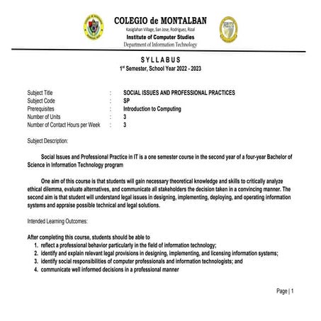 IT 11 - Social Issues and Professional Practice - Sample Syllabus.pdf