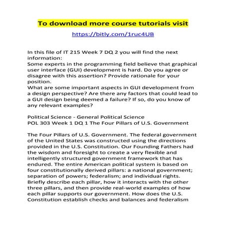 It 215 week 7 dq 2 | PDF