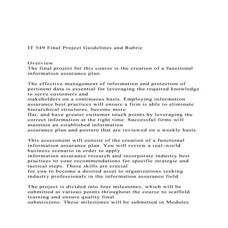 IT 549 Final Project Guidelines and Rubric Overview .docx