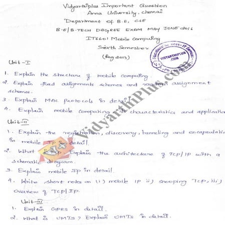 Cs6660 compiler design november december 2016 Answer key | DOCX