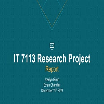 IT7113 research project_group_4 | PPT
