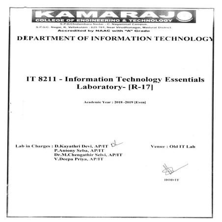 IT8211 - IT Essentials Lab | PDF