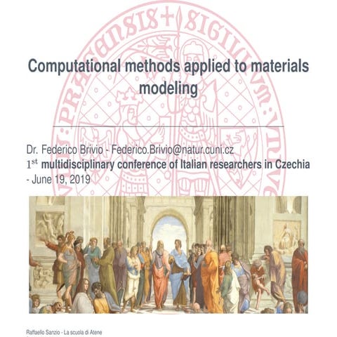 Computational methods applied to materials modeling | PDF