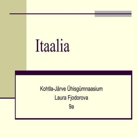 Itaalia | PPT