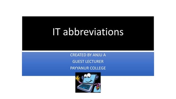 200 common abbreviations and terminology in ict part 1 | PDF