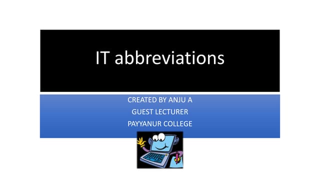 200 common abbreviations and terminology in ict part 1 | PDF