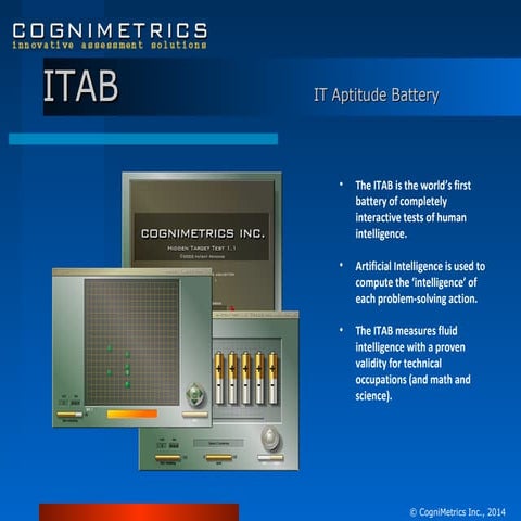Itab innovative assessments | PPS | Computer Software and Applications | Computing