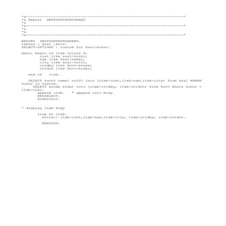 Itab kna1,knvv | PDF