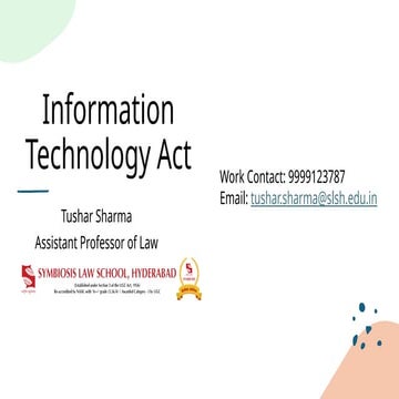 IT Act (1).pptx. full explanation including bptp | PPTX