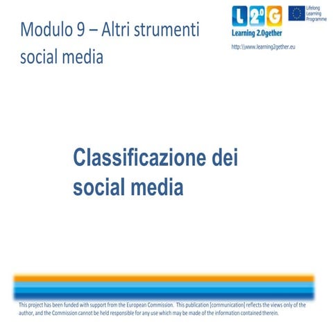 Learning2.0gether Module 9 Ita altri social media comunicare | PPT