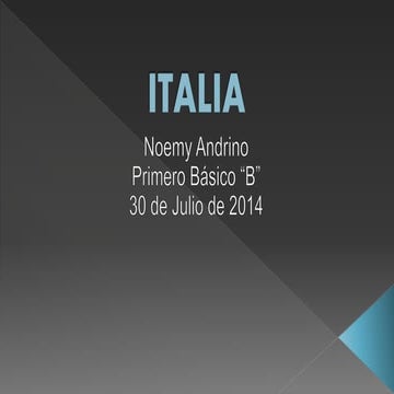 Italia | PPTX