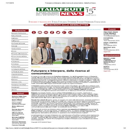 Italiafruit news - 11 novembre | PDF