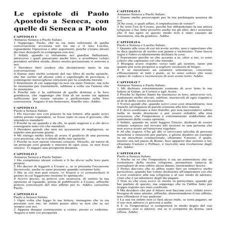 Italian - The Epistles of Paul the Apostle to Seneca, with Seneca's to ...