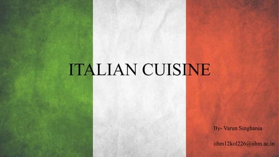 Italian food | PPT