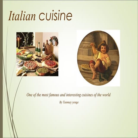 Italian cuisine | PPT