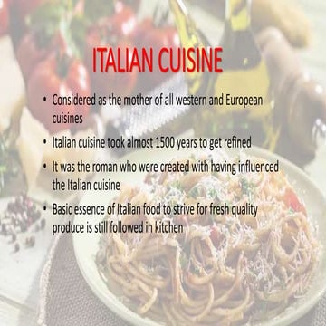 Italian cuisine | PPTX