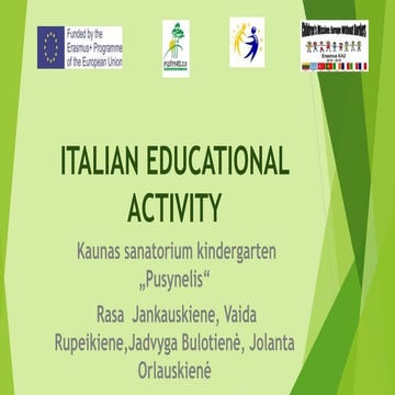 Italian education activity | PPT