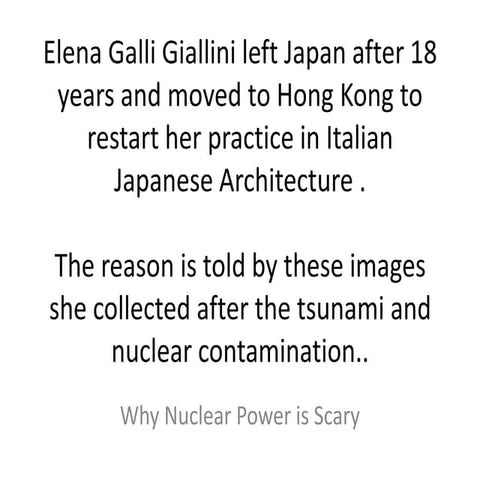 Elena Galli Giallini left Japan after she collected these scary images ...