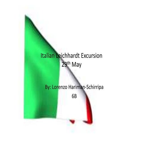 Italian Leichhardt Excursion | PPTX