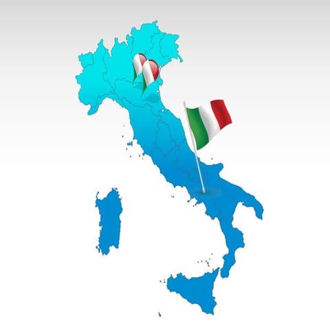 Italy PowerPoint Map | PPT