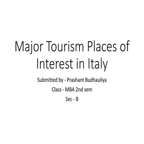 Italy (1).pptx | Europe Travel | Travel Locations