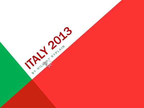 Presentation on Italy | PPTX