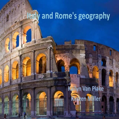 Italy and rome's geography | PPTX
