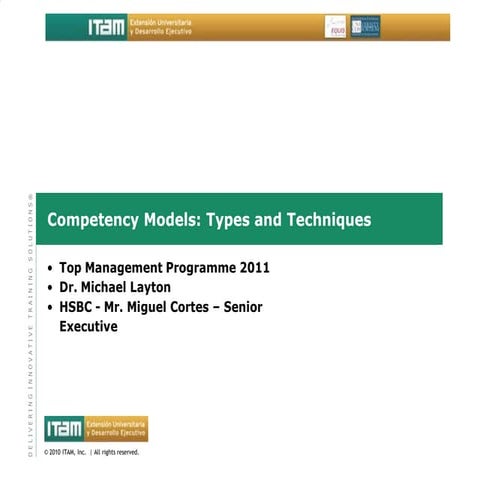 ITAM Competency Models Types And Techniques 2011 | PPT