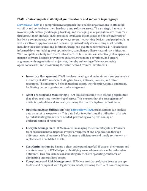 IT Asset Management (ITAM) - Hardware Asset Management (HAM) | PPT