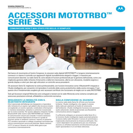 Ita mototrbo dm4000_series_accy_factsheet_adv | PDF