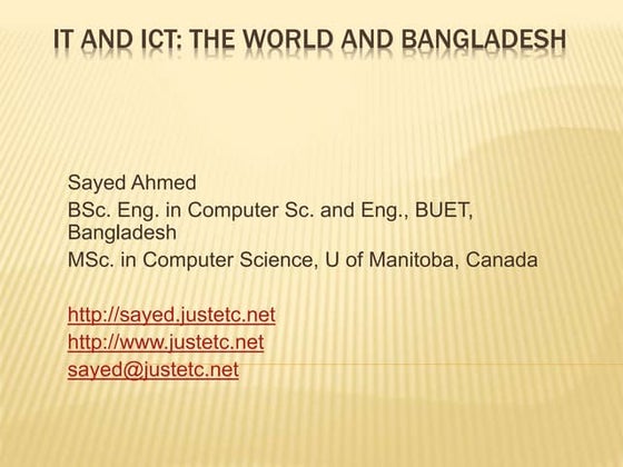 The future of work with ICT in Bangladesh (IUBAT) | PPT