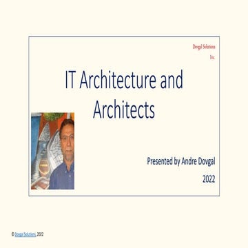 IT Architecture and Architects | PPTX
