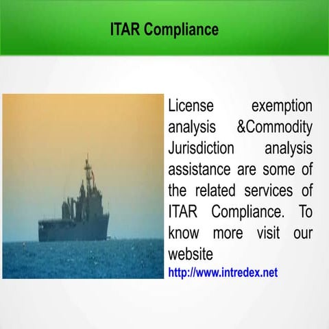 ITAR Compliance | PPTX
