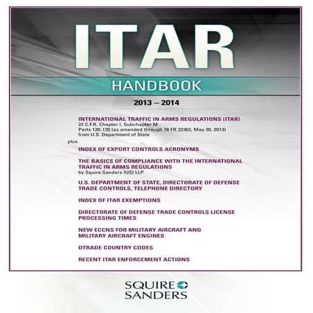 Itar handbook a4 | PDF