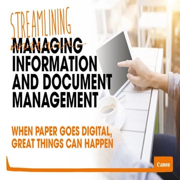 Streamlining Document and Information Management | PDF