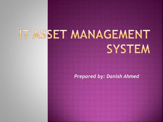 Asset management system final | PPTX