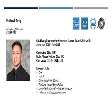 IT Background - Michael Dong | PDF