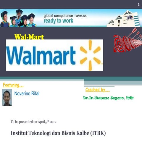 MM ITBK - WalMart Overview - Global Marketing by Noverino Rifai | PPT ...
