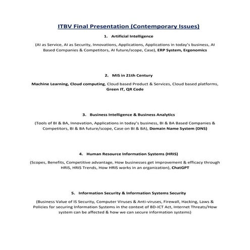 ITBV Contemporary Topics (Final Presentation).pdf | Internet | Computing