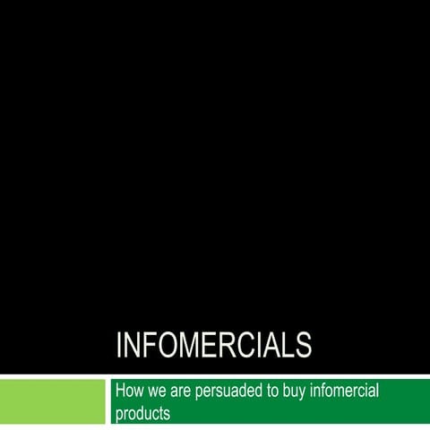 Buying Infomercials Products | PPTX