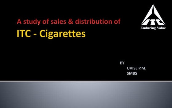 Distribution of ITC cigarette | PPT